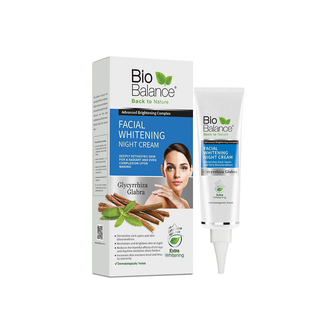 Bio Balance Facial Whitening Night Cream for Radiant Skin